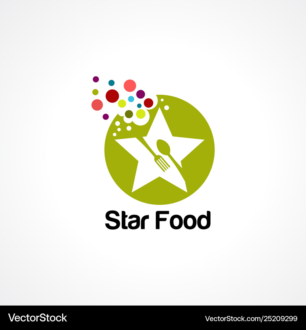Star Food Logo Creative Food Star Logo Design Vector Restaurant Food