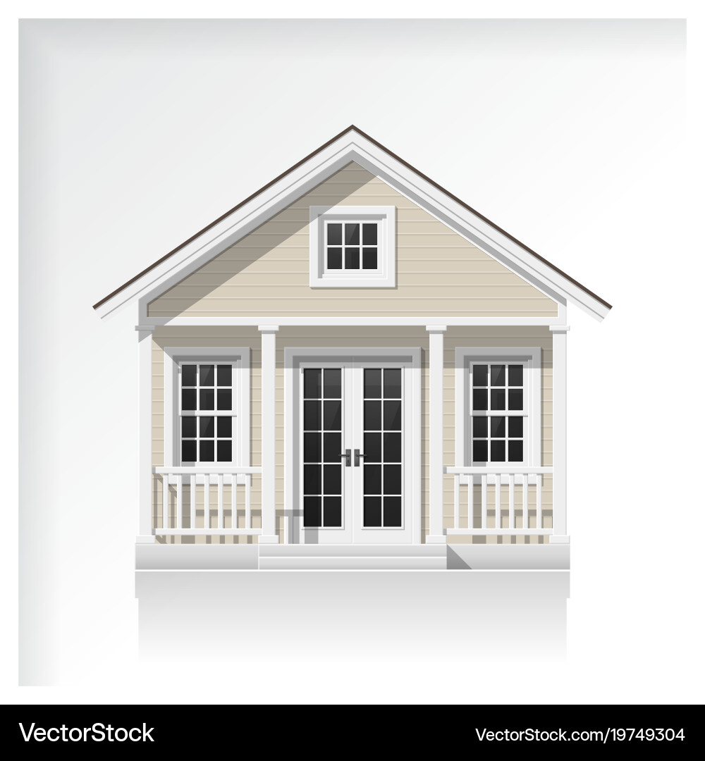 Elements architecture with a small house icon Vector Image