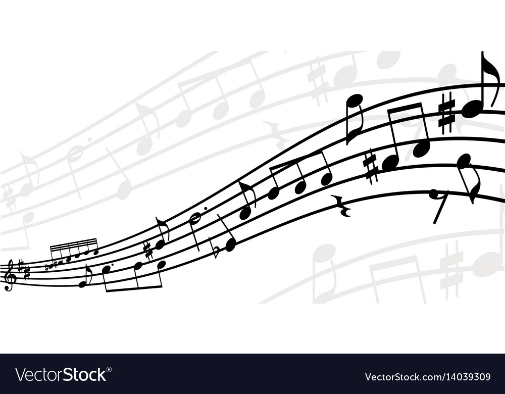 Background with notes Royalty Free Vector Image