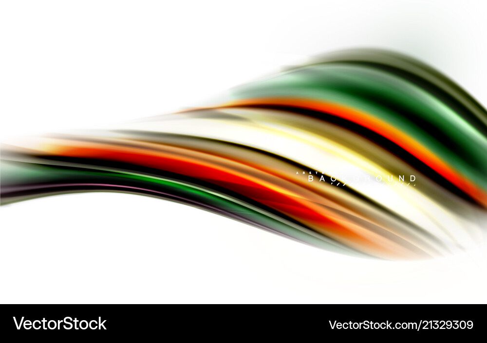 Fluid liquid mixing colors concept on light grey Vector Image