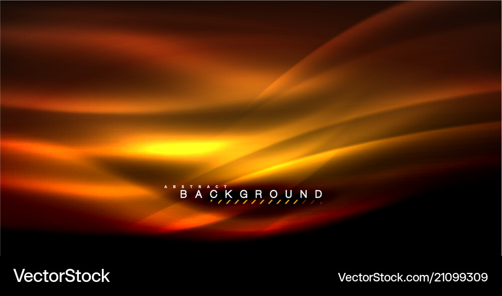 Neon glowing wave magic energy and light motion Vector Image
