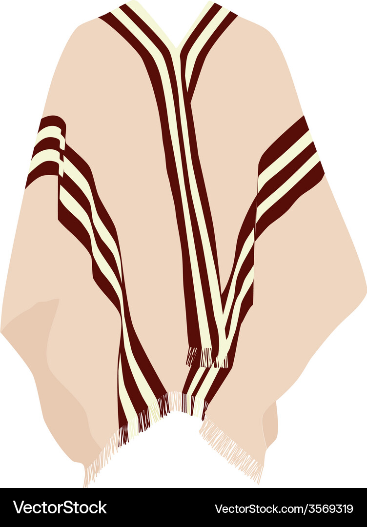 Mexican Poncho Royalty Free Vector Image Vectorstock