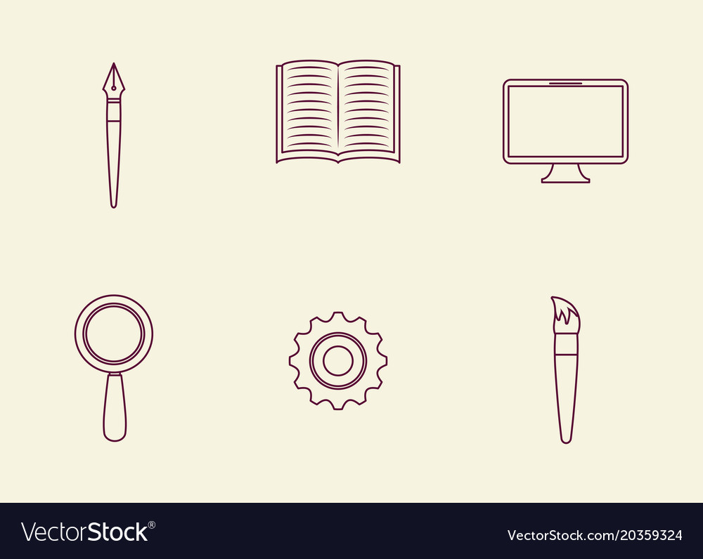 Creative process design Royalty Free Vector Image