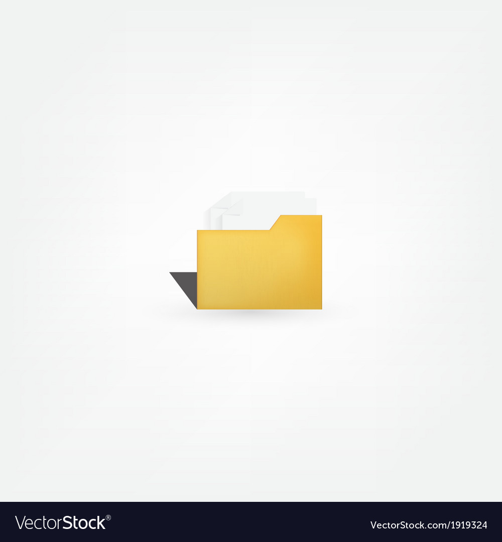 Ordner Icon Lizenzfreies Vektorbild - VectorStock