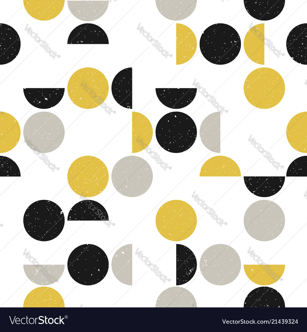 Seamless geometric pattern with circles Royalty Free Vector