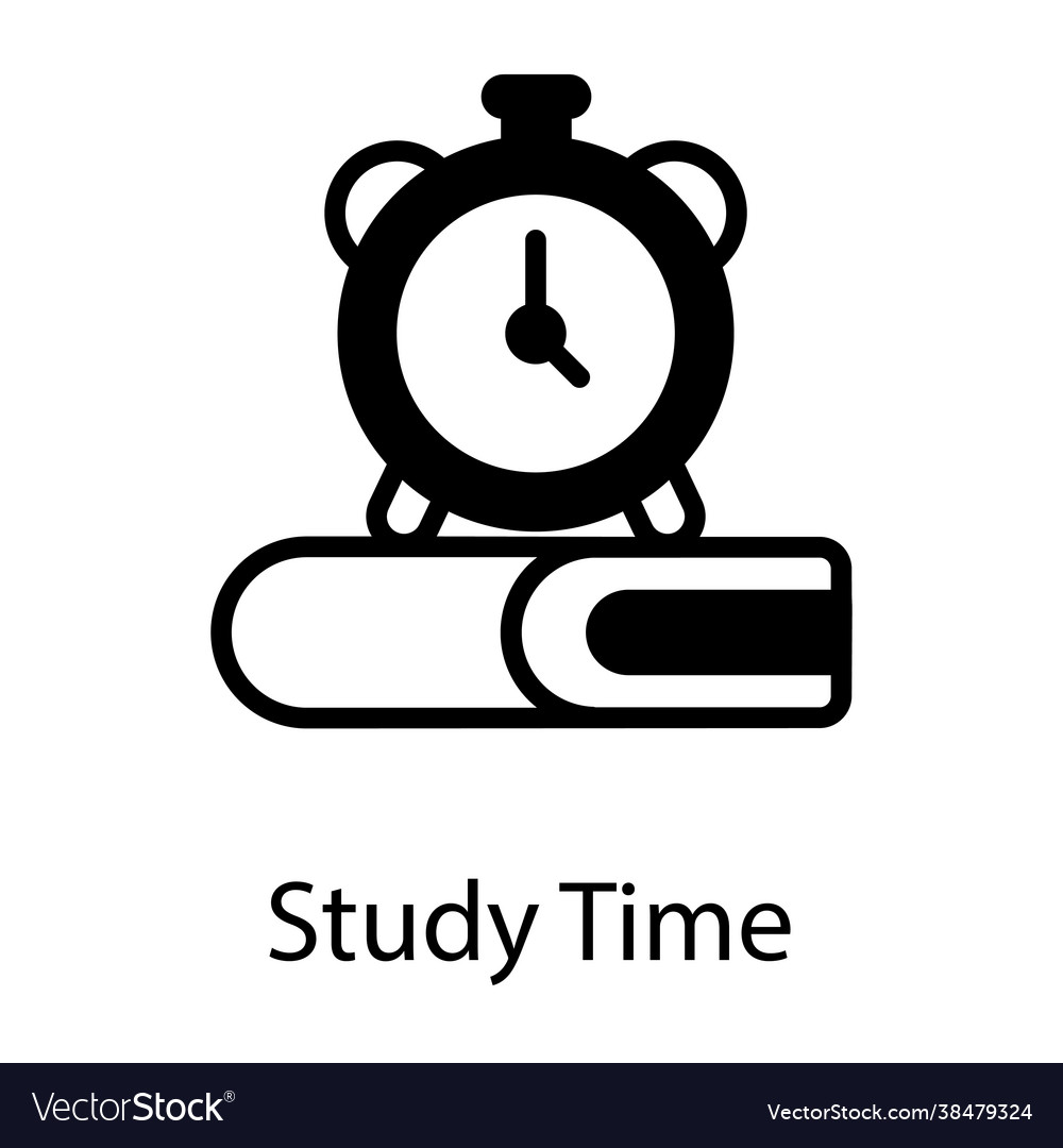 Study time Royalty Free Vector Image - VectorStock