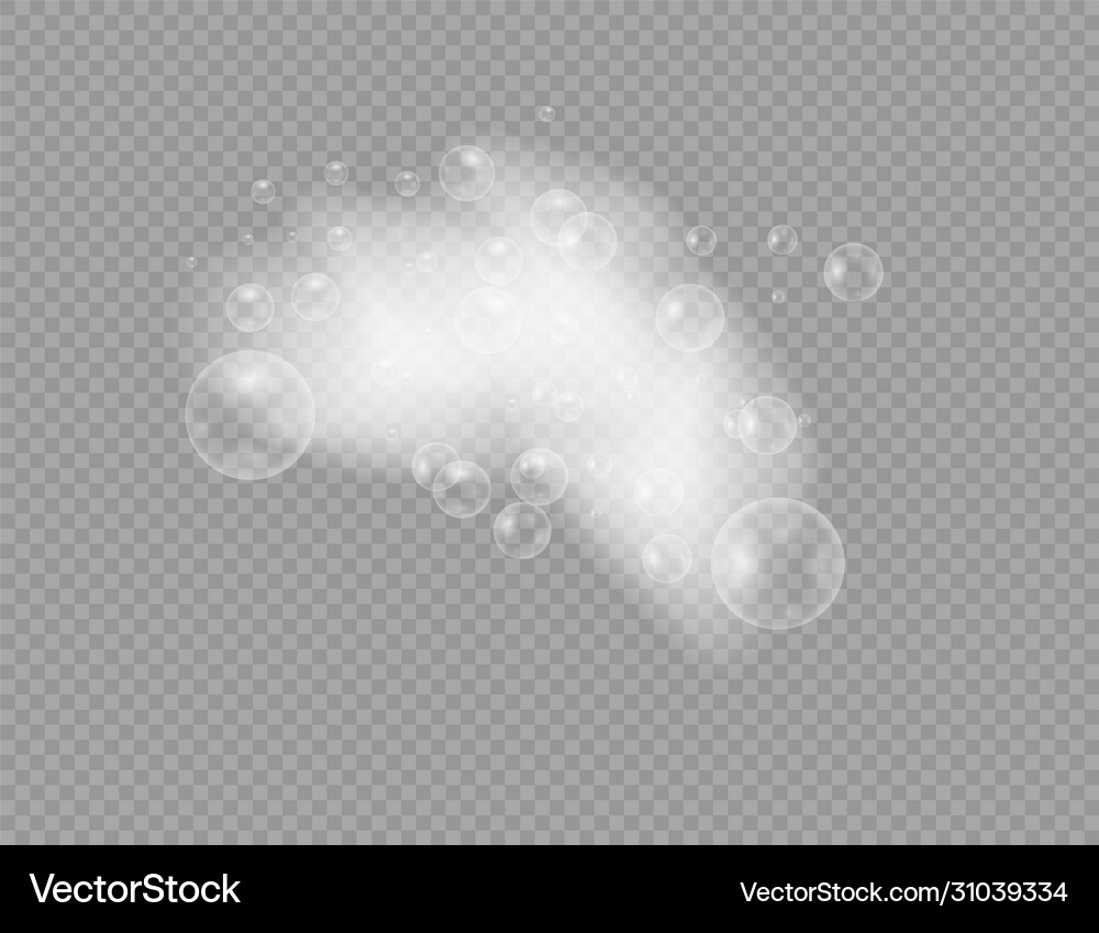 Bath foam bubbles Royalty Free Vector Image - VectorStock