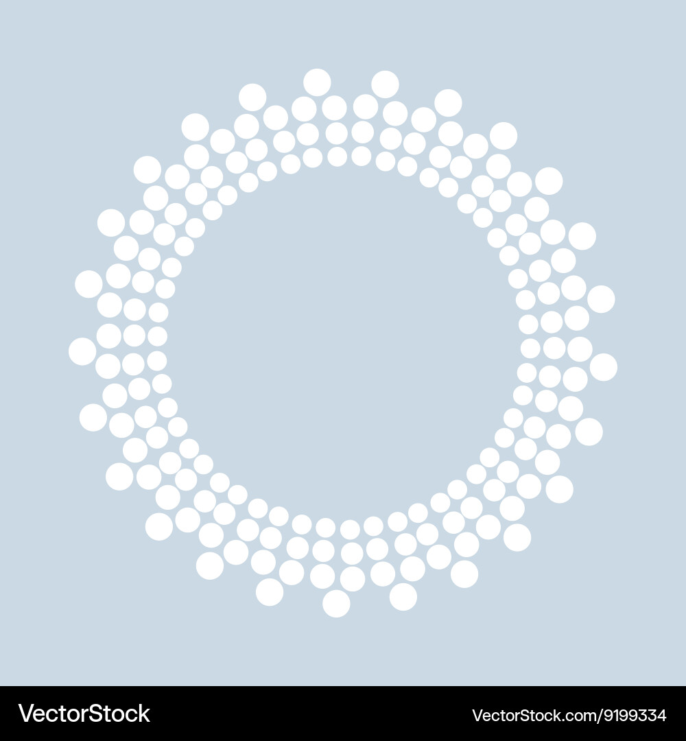 Dotted shape design element Royalty Free Vector Image