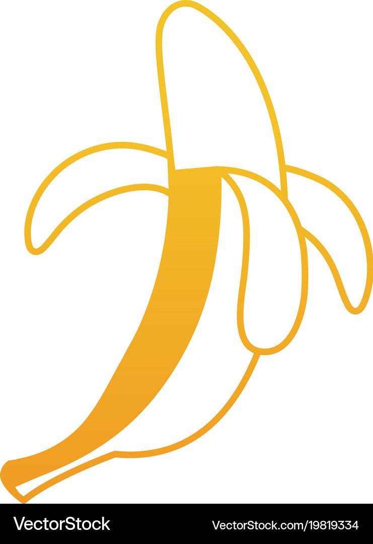 Isolated banana design Royalty Free Vector Image