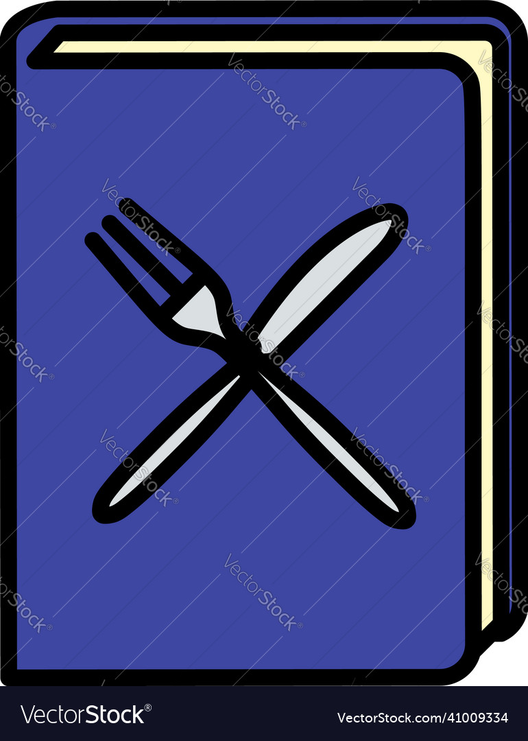 Menu book icon Royalty Free Vector Image - VectorStock