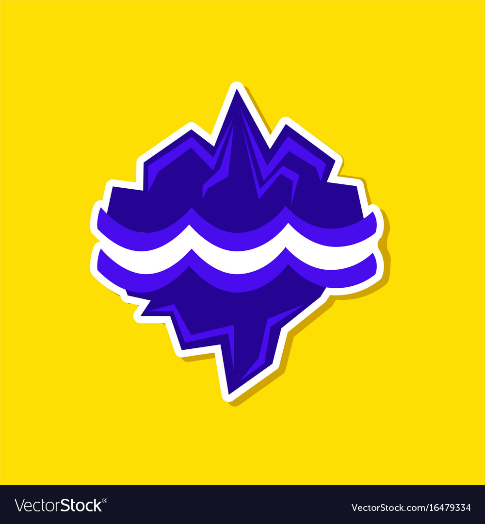 Paper Sticker On Stylish Background Of Nature Vector Image