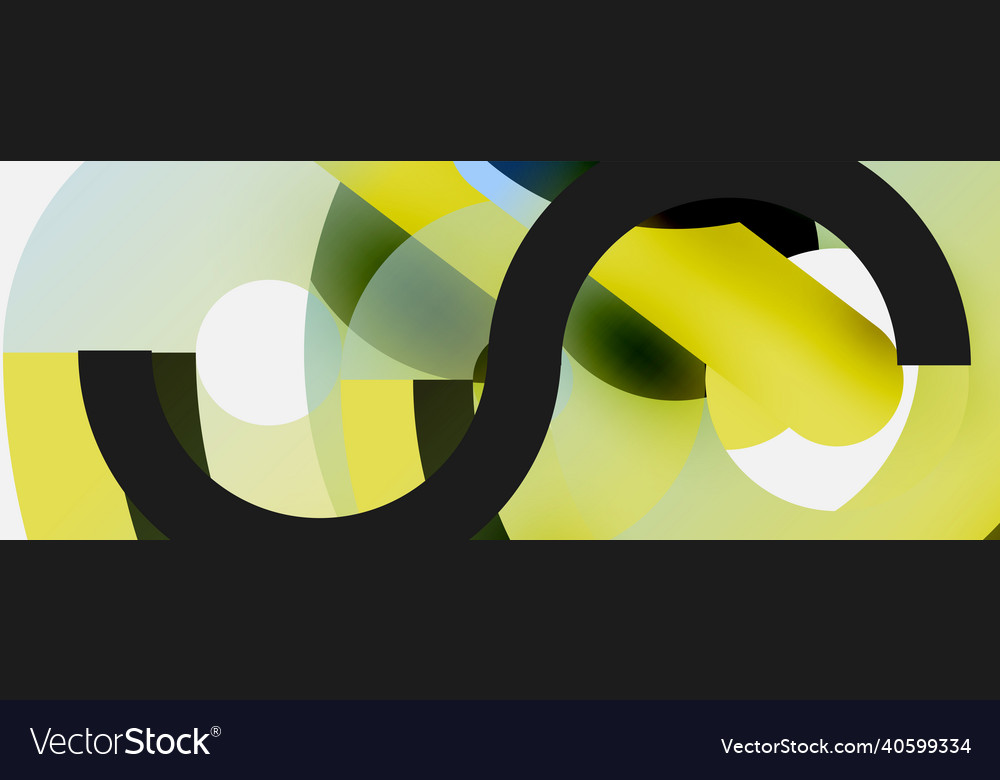 Round shapes circles and other geometric forms Vector Image