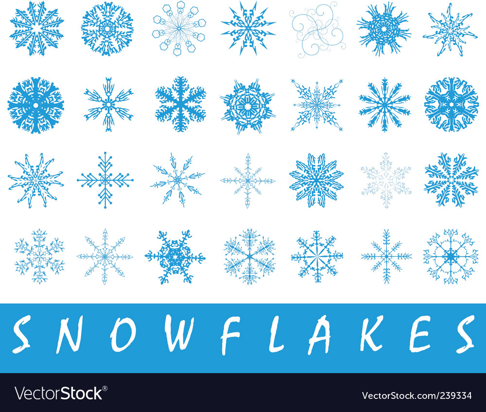 Snowflake Royalty Free Vector Image - VectorStock