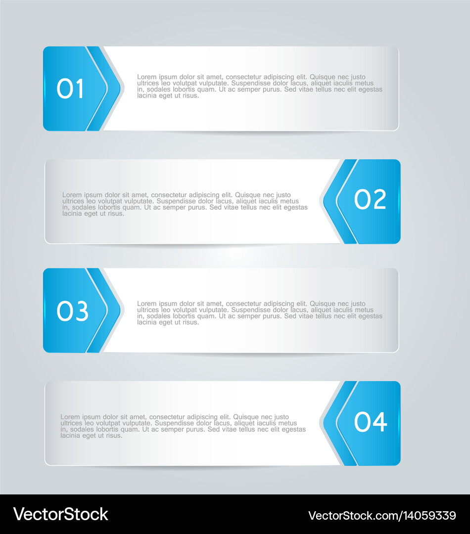 Business infographics template blue color Vector Image