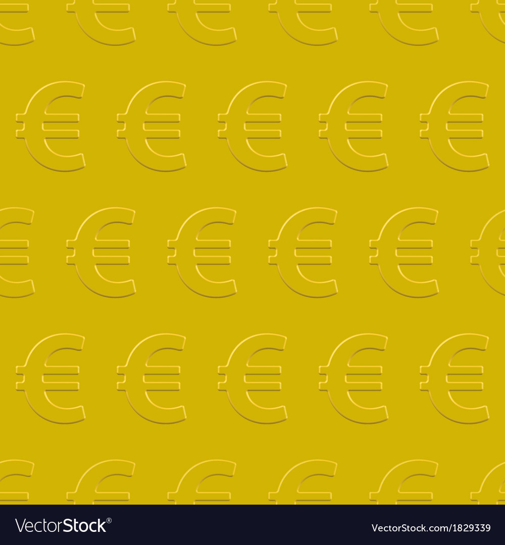 Euro pattern Royalty Free Vector Image - VectorStock