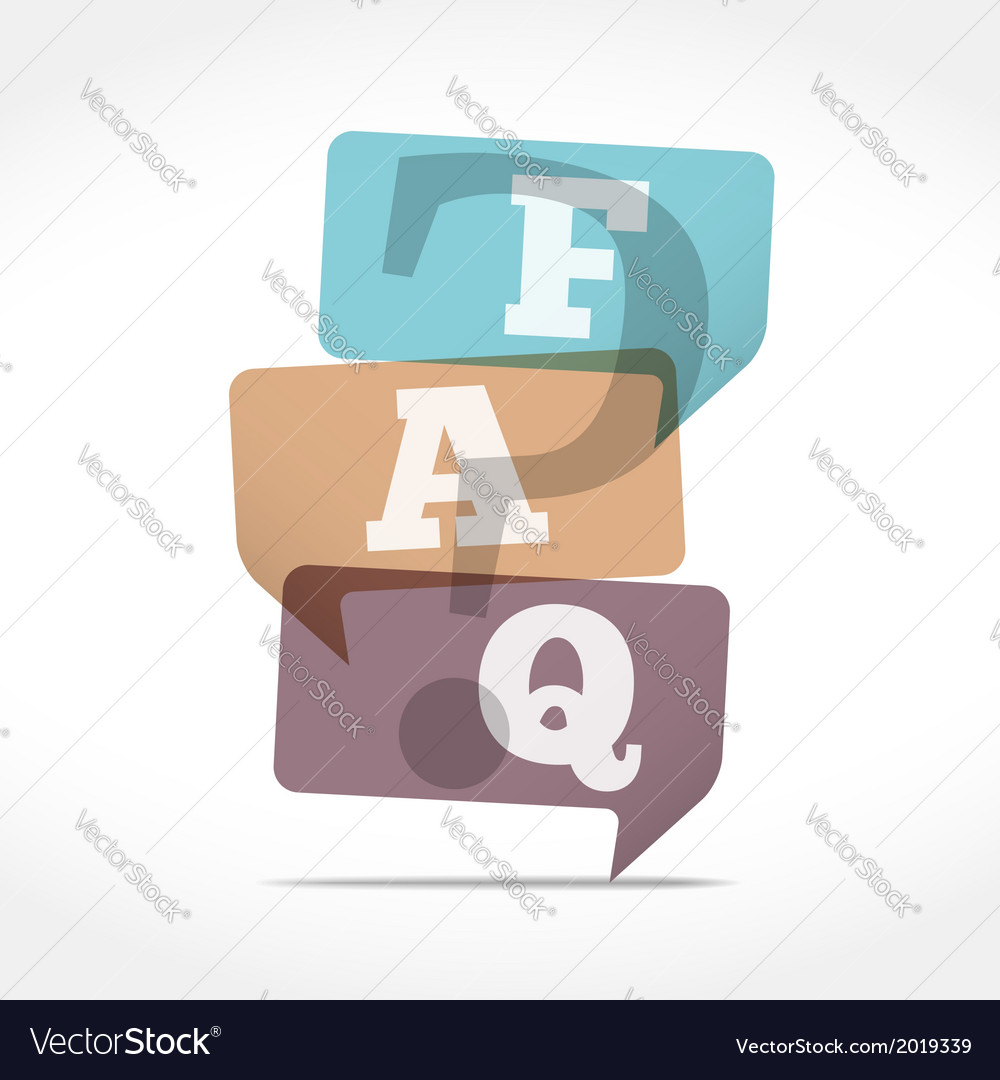 Faq Royalty Free Vector Image - VectorStock