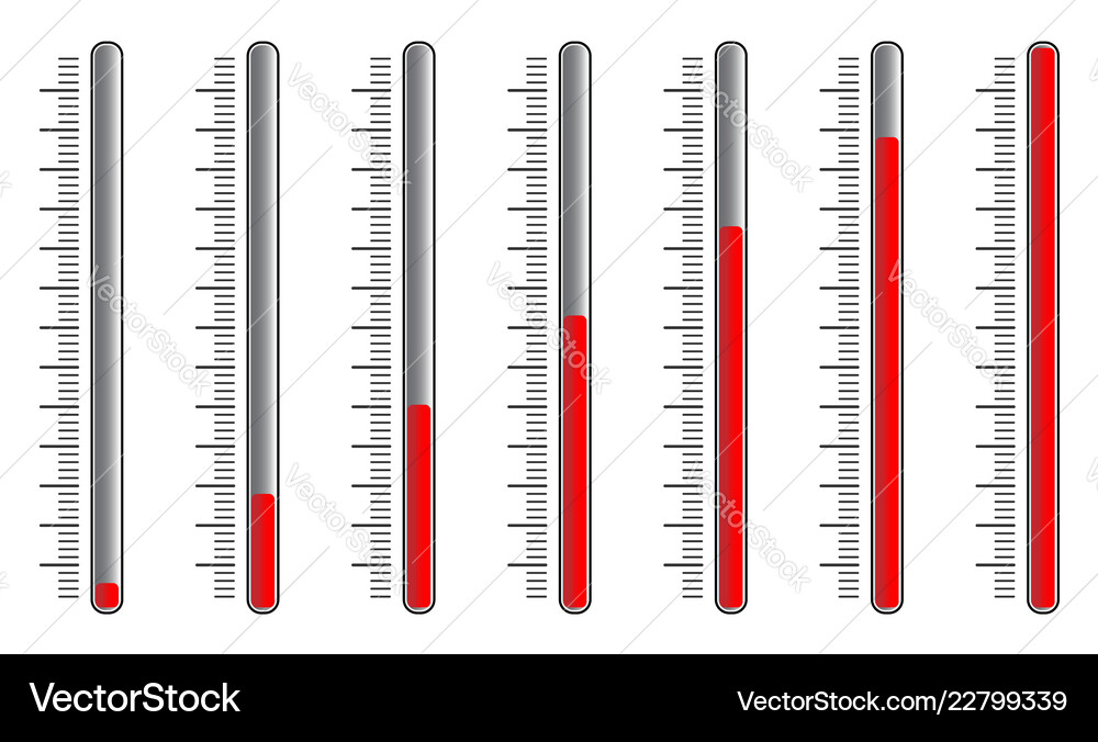 Vertical sliders with red knobs Royalty Free Vector Image