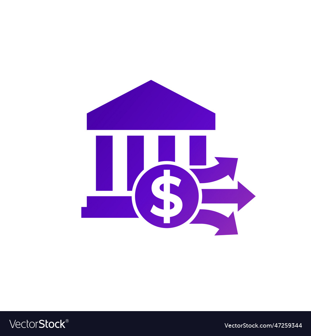 Bank deposit drain icon cash withdrawals Vector Image Bank deposit drain icon cash withdrawals Vector Image