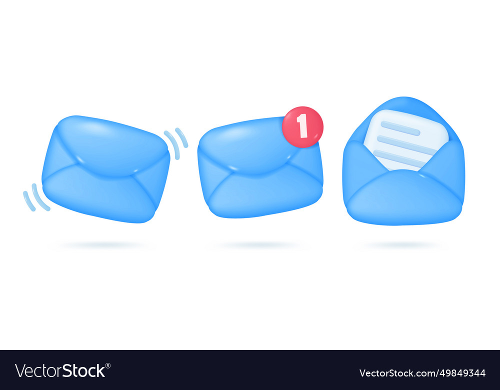 Envelope icon email notifications to receive news Vector Image Envelope icon email notifications to receive news Vector Image