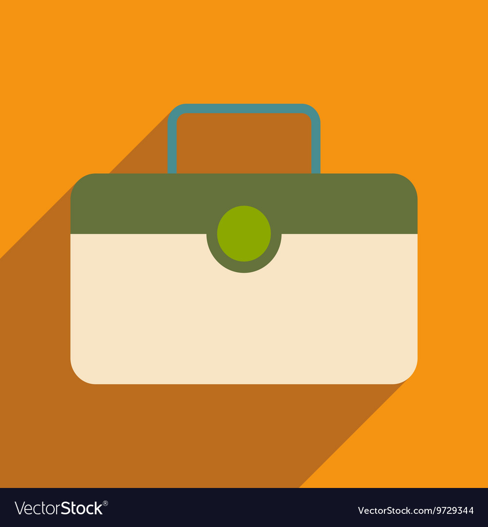 Flat with shadow icon and mobile application Vector Image