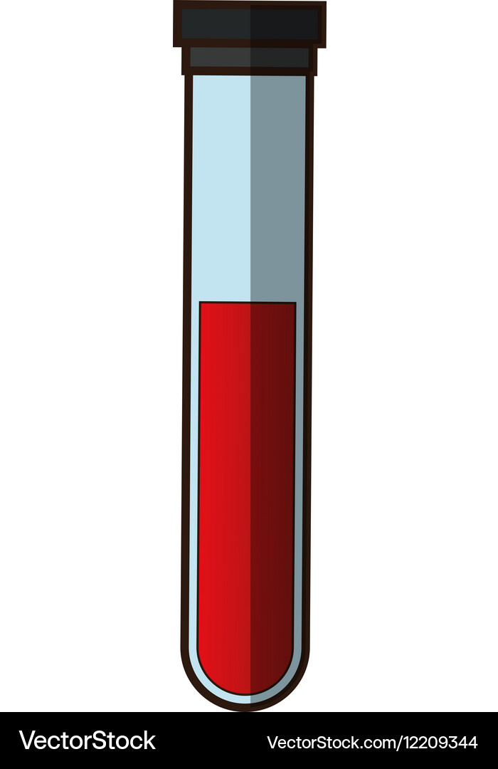 Isolated blood tube design Royalty Free Vector Image