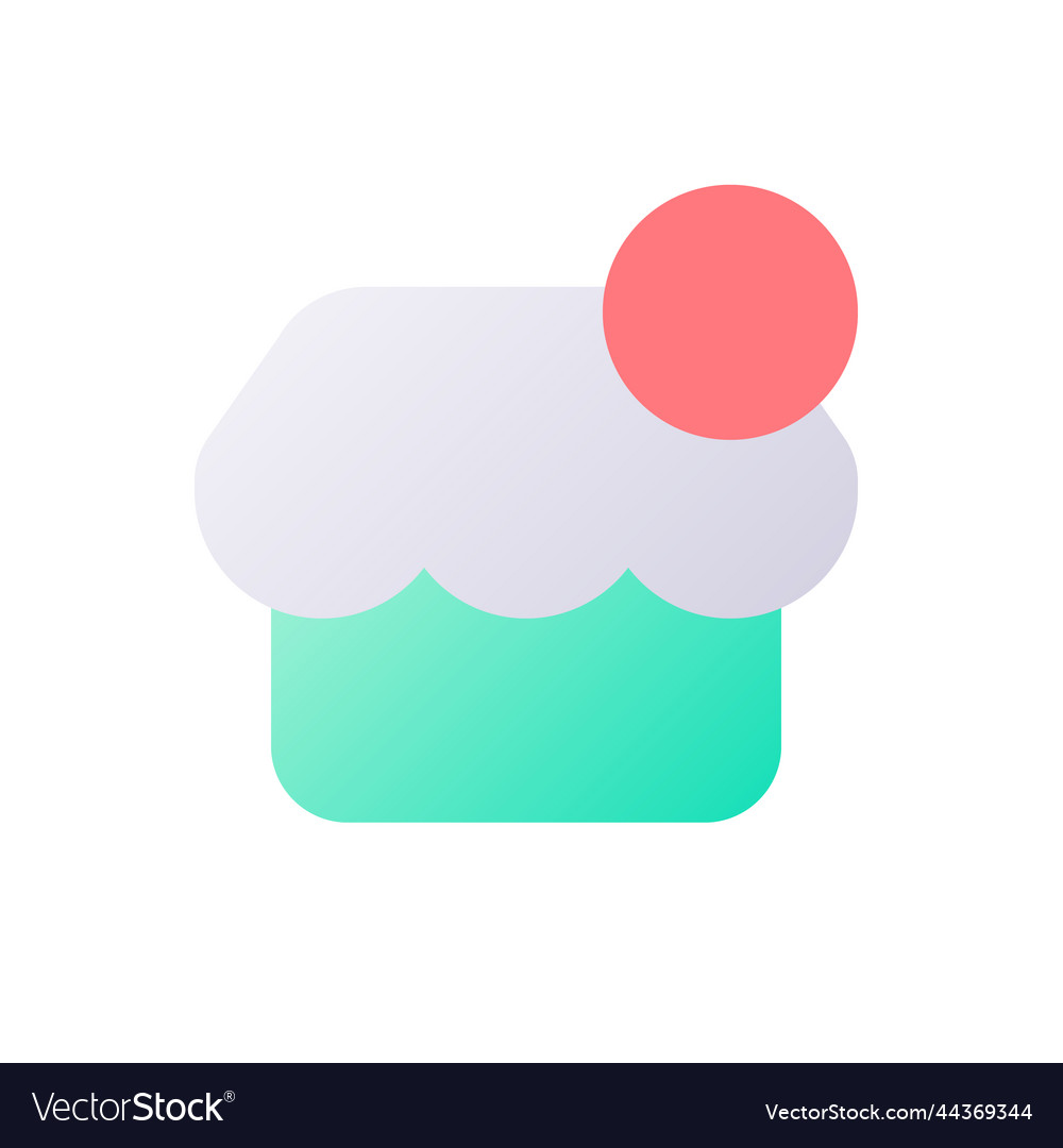 Online shop notification pixel perfect flat Vector Image Online shop notification pixel perfect flat Vector Image