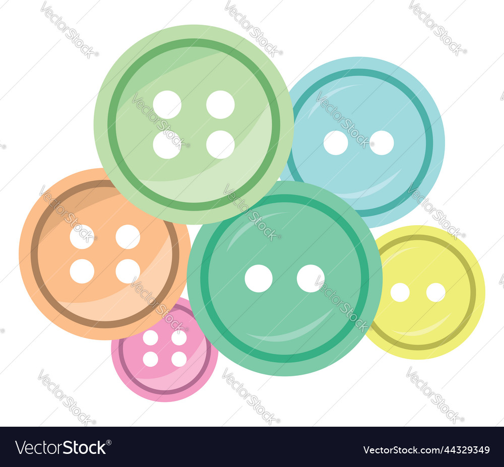 Colorful buttons on a white background Royalty Free Vector
