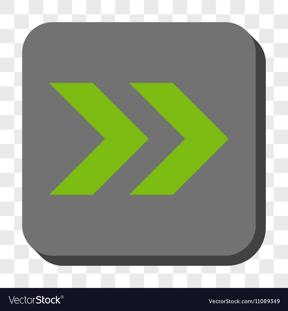 Shift right rounded square button Royalty Free Vector Image