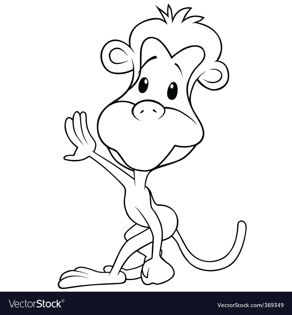 Small monkey Royalty Free Vector Image - VectorStock
