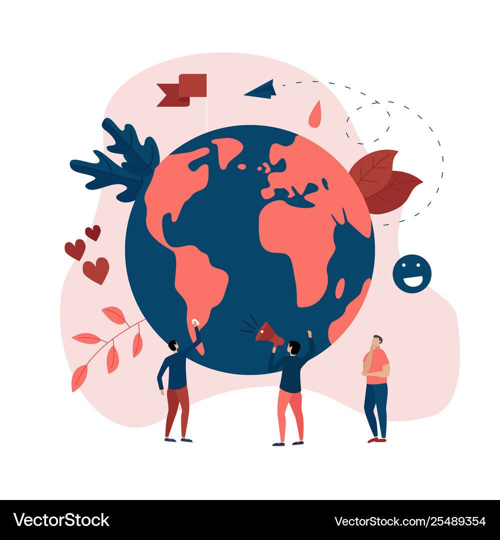 Concept Save Planet Royalty Free Vector Image Vectorstock