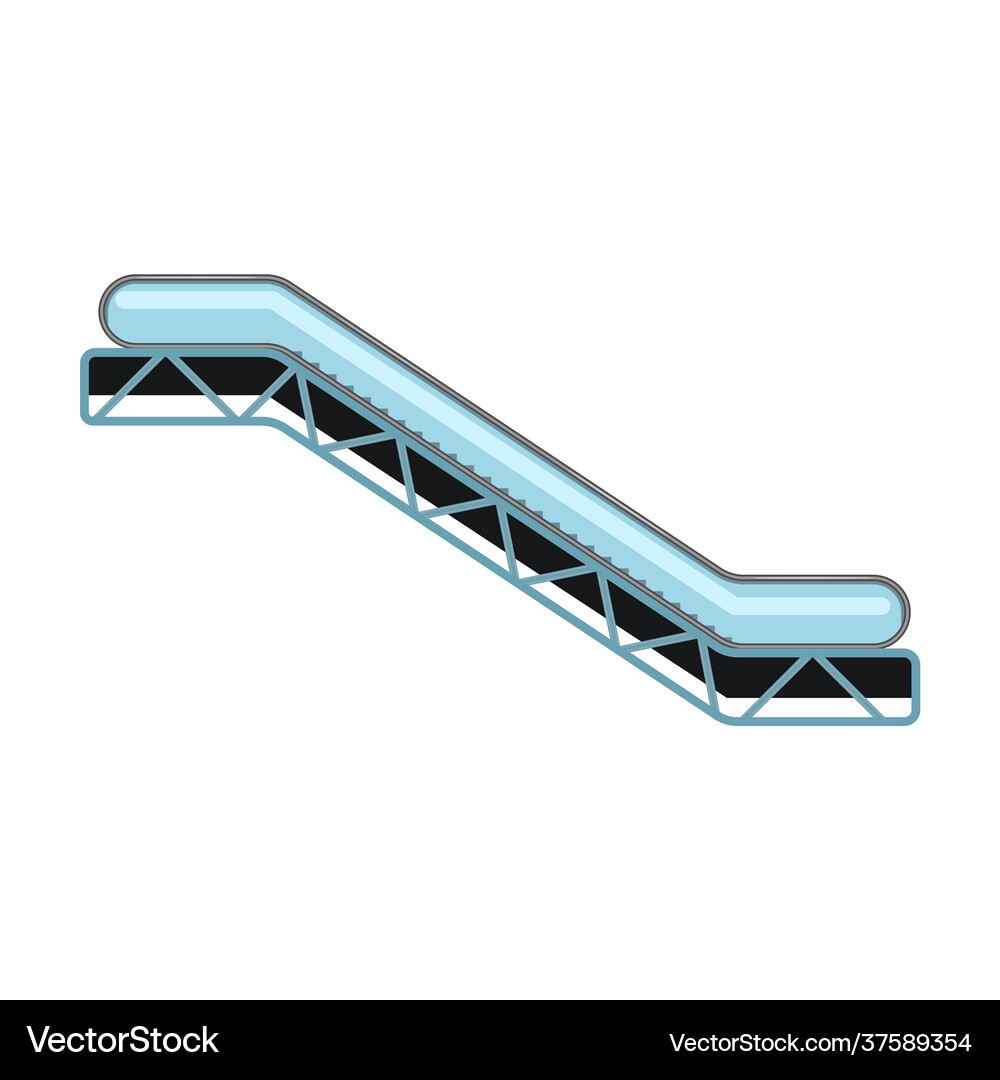 Escalator iconcartoon icon isolated Royalty Free Vector