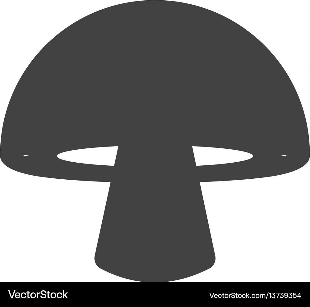 Single mushroom Royalty Free Vector Image - VectorStock