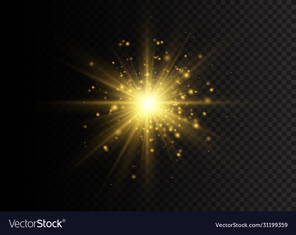 Flash sun Royalty Free Vector Image - VectorStock