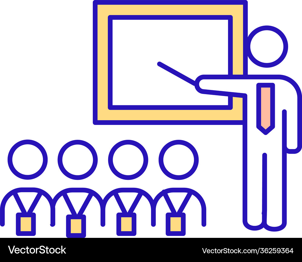 Employee Training & Onboarding Royalty Free Vector Image