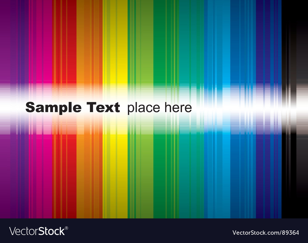 Rainbow sample Royalty Free Vector Image - VectorStock