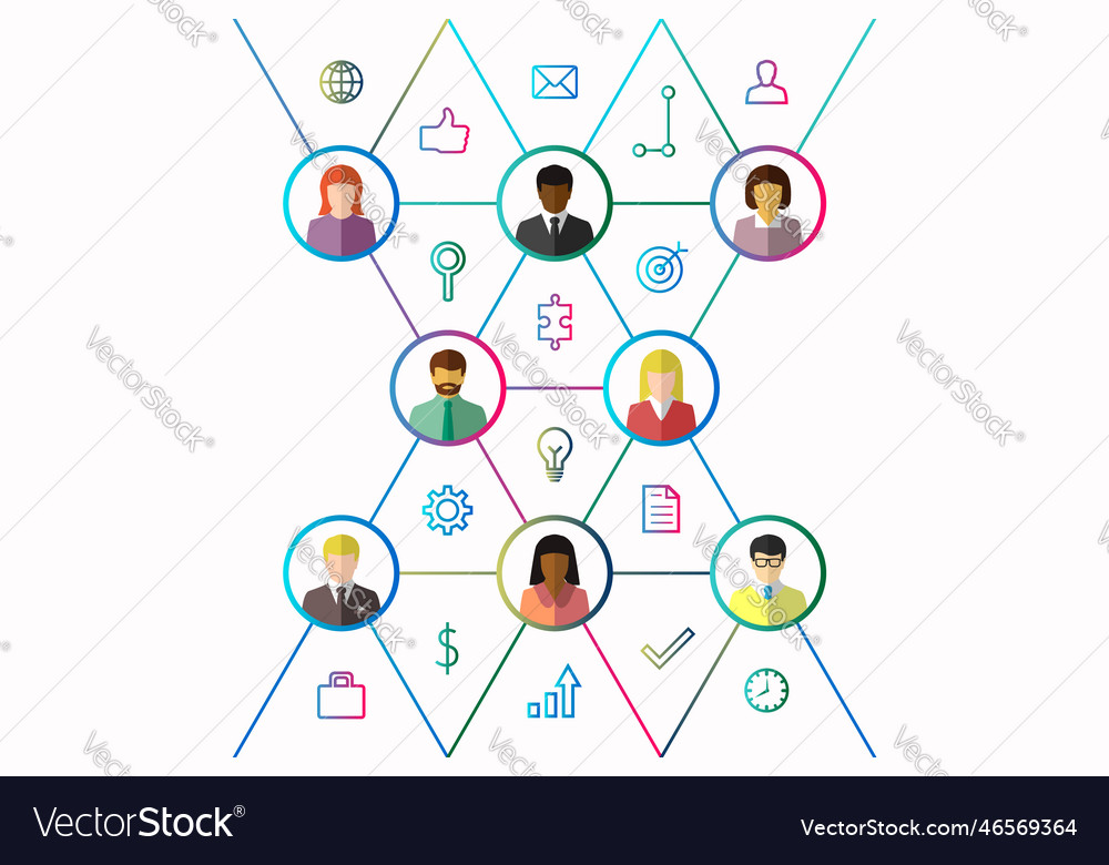 Social network networking connection Royalty Free Vector Social network networking connection Royalty Free Vector