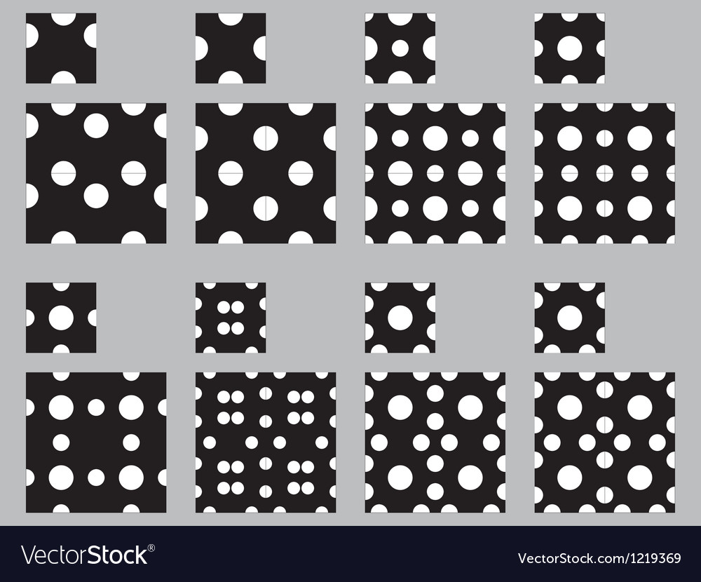 Polka dot patterns Royalty Free Vector Image - VectorStock