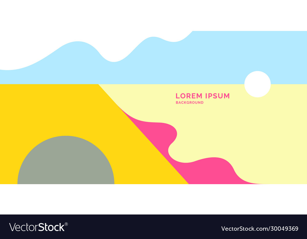 Trendy abstract art geometric background with flat Trendy abstract art geometric background with flat