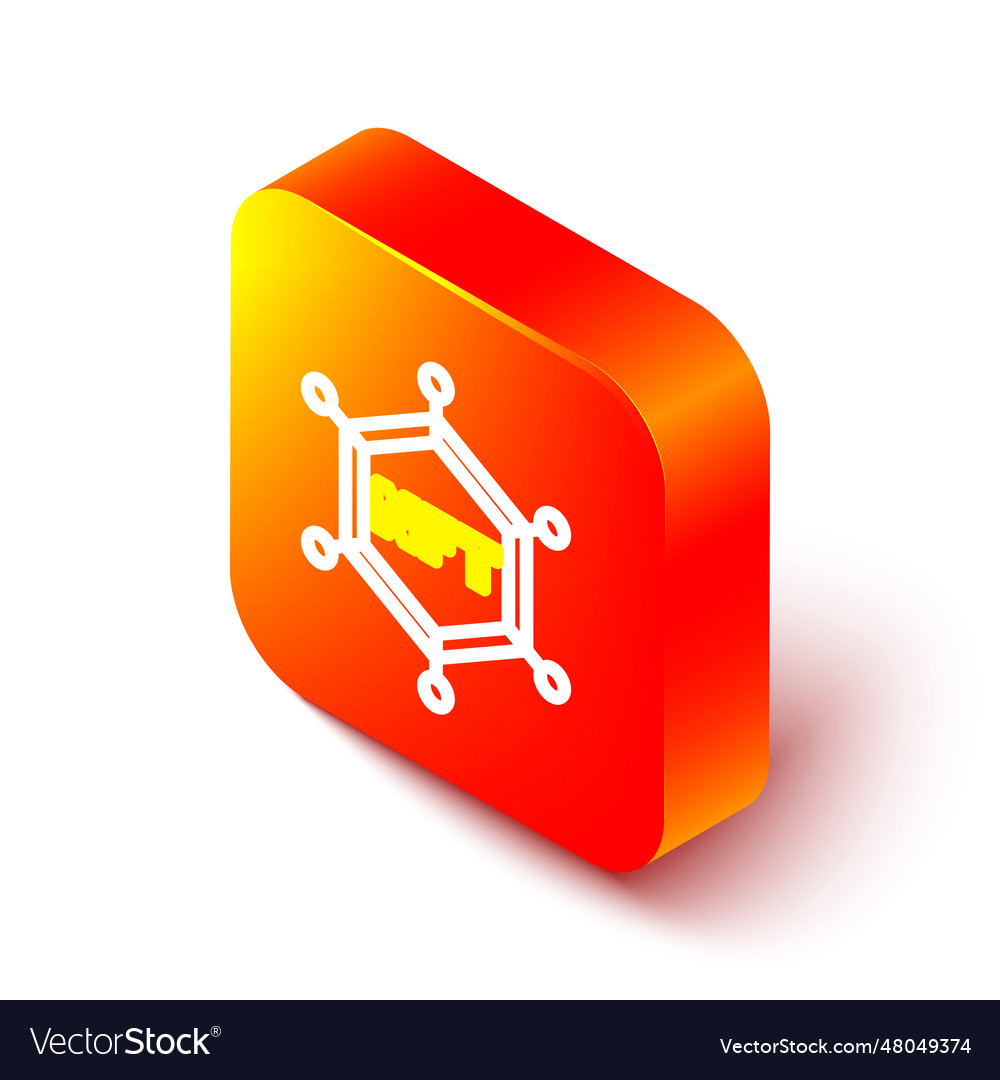 Isometric Line Nft Blockchain Technology Icon Vector Image
