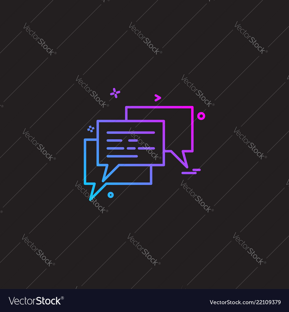 Messages icon design Royalty Free Vector Image