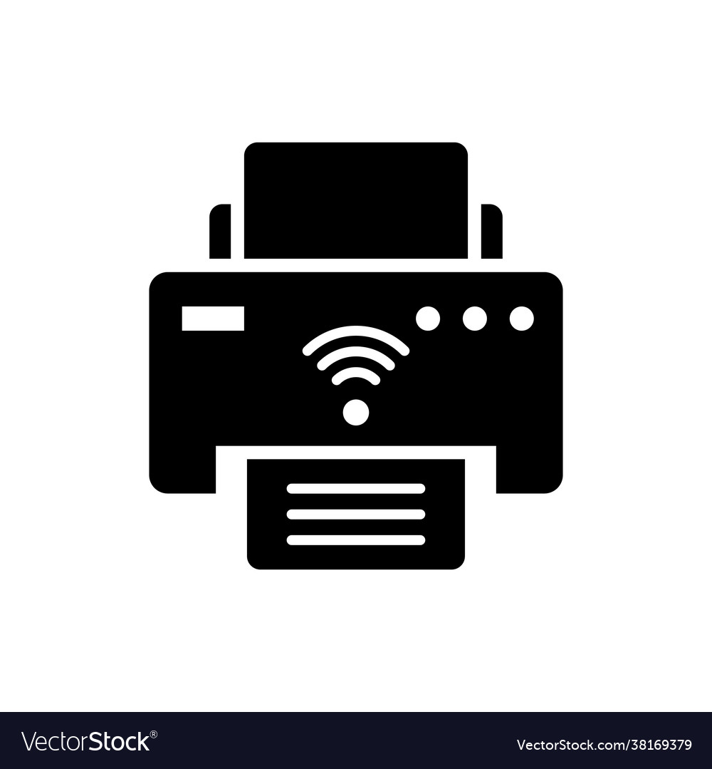 Smart printer style Royalty Free Vector Image - VectorStock