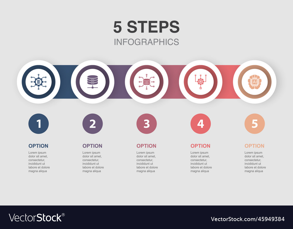 Big Data Database Aggregation Algorithm Royalty Free Vector