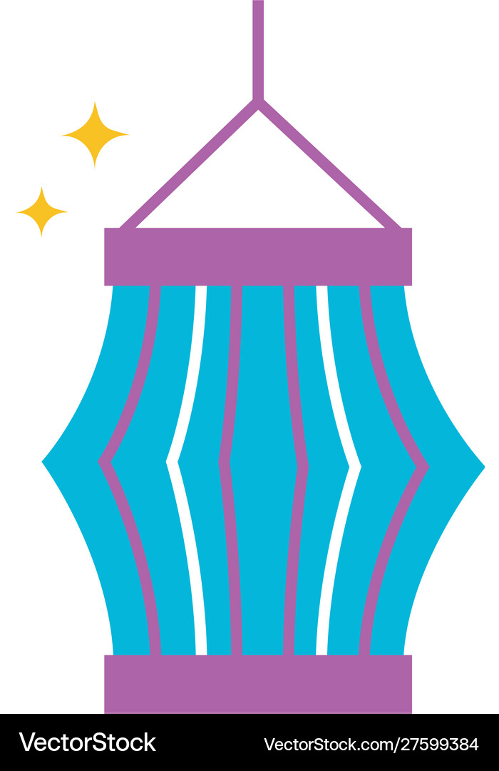 Happy diwali celebration lamp hanging Royalty Free Vector