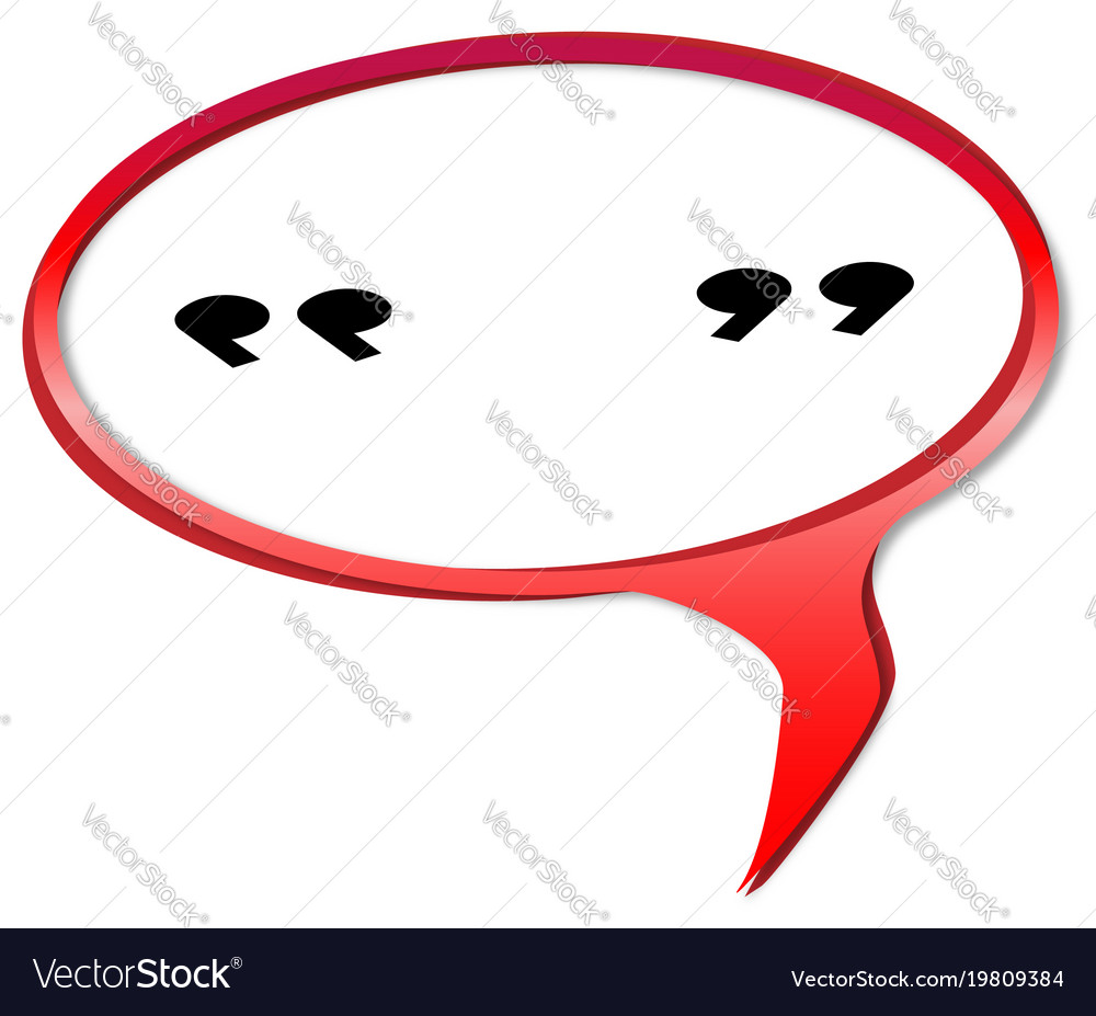 Quotation marks speech bubble Royalty Free Vector Image Quotation marks speech bubble Royalty Free Vector Image