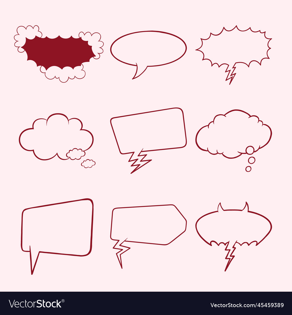 Bubble talk comic Royalty Free Vector Image - VectorStock