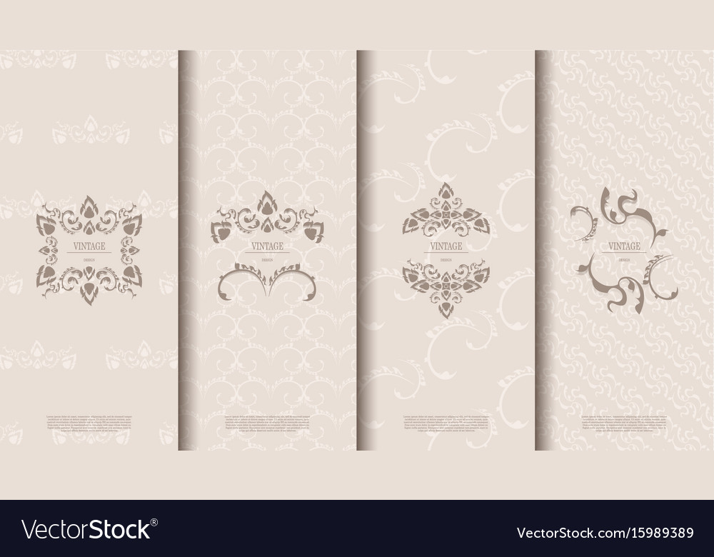 Packaging exotic thai pattern element concept Vector Image