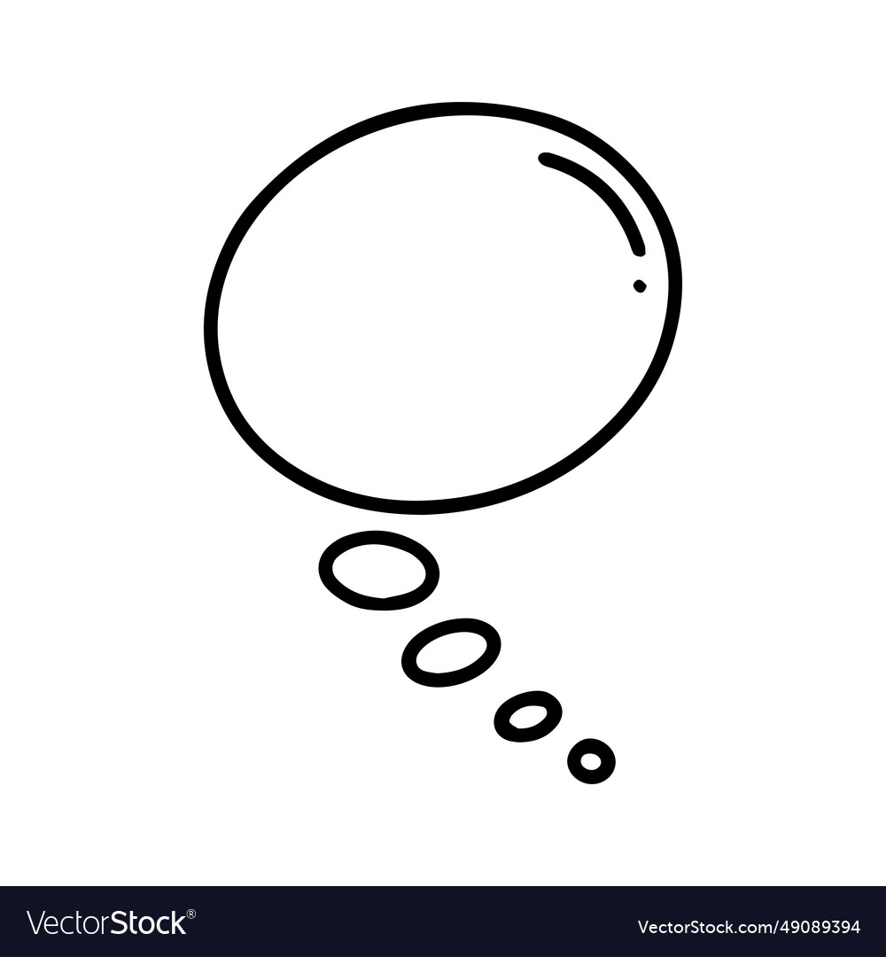 Comic bubble chat icon element Royalty Free Vector Image