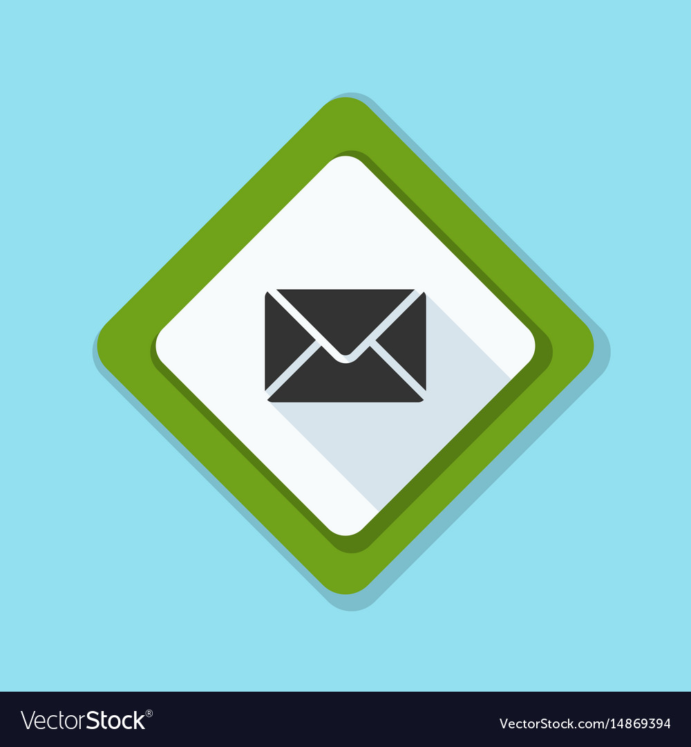 Mail button Royalty Free Vector Image - VectorStock