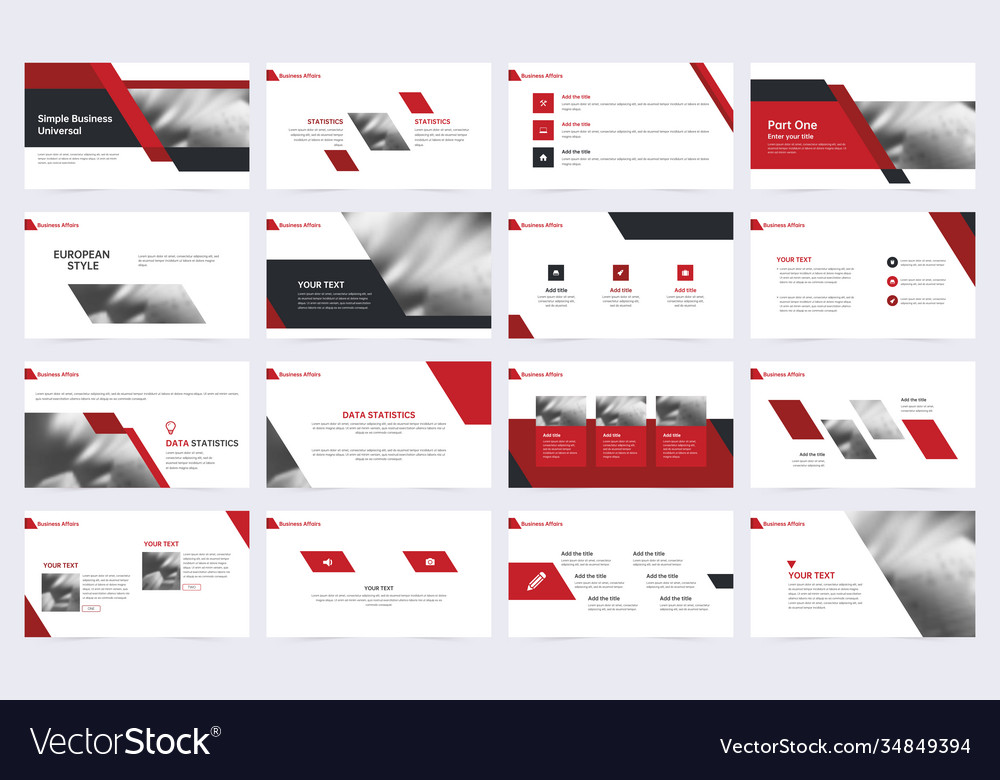 Simple presentation ppt Royalty Free Vector Image