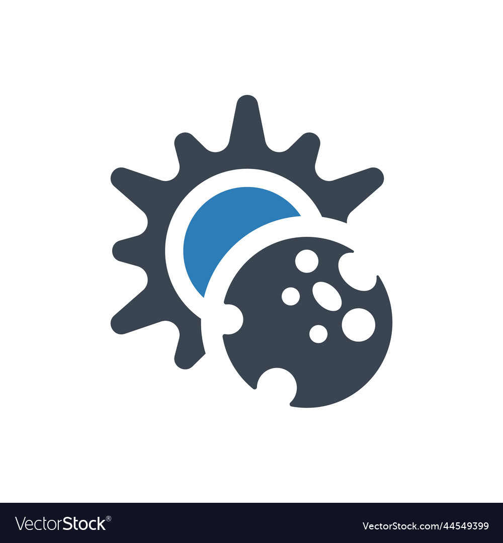 Astronomy eclipse icon Royalty Free Vector Image